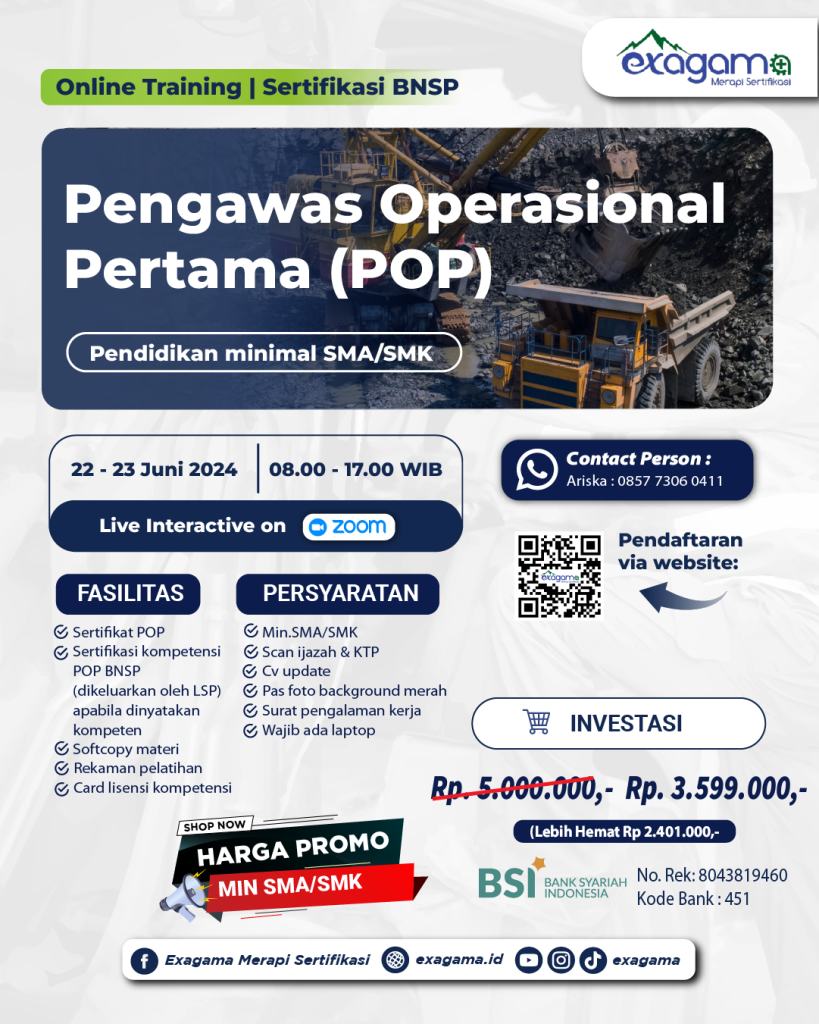 Sertifikat POP | Exagama Merapi Sertifikasi